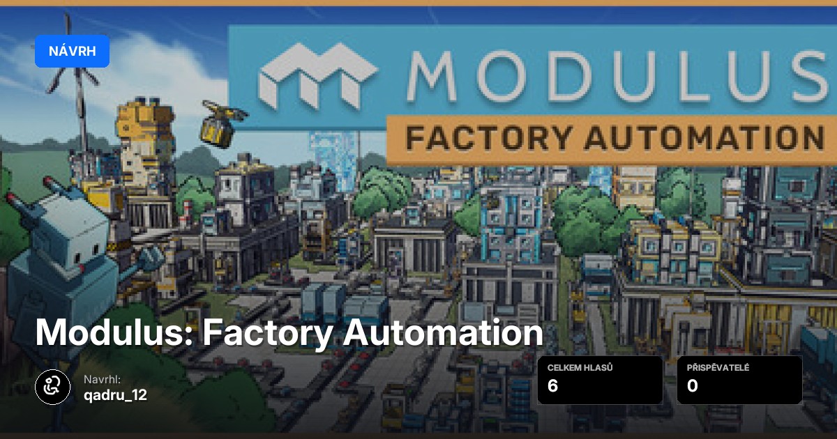 Čeština do hry Modulus: Factory Automation – návrh překladu | Komunitní ...