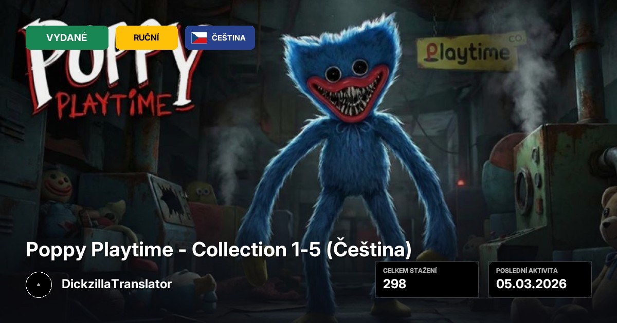 Poppy Playtime - Collection 1-5 (Čeština) | DickzillaTranslator